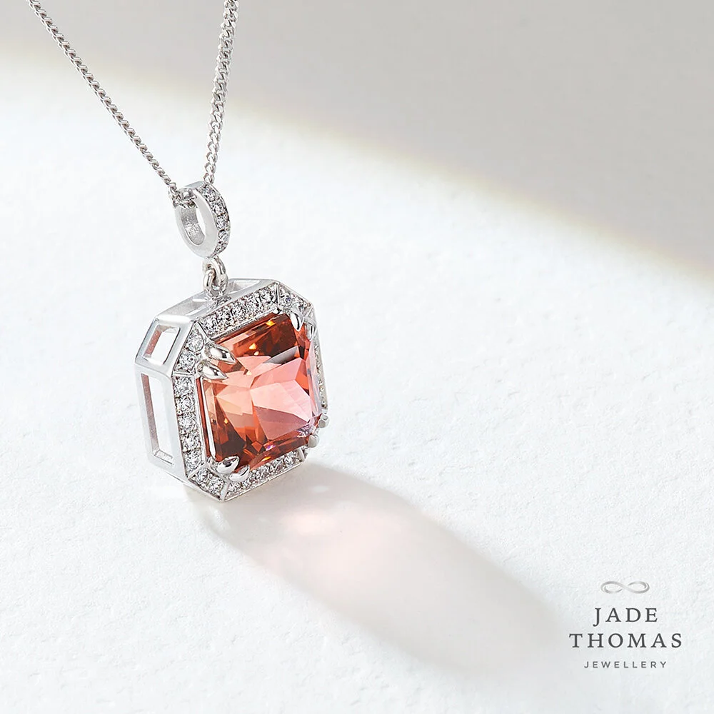Pink Spinel FairTrade Gold necklace — Jade Thomas Jewellery
