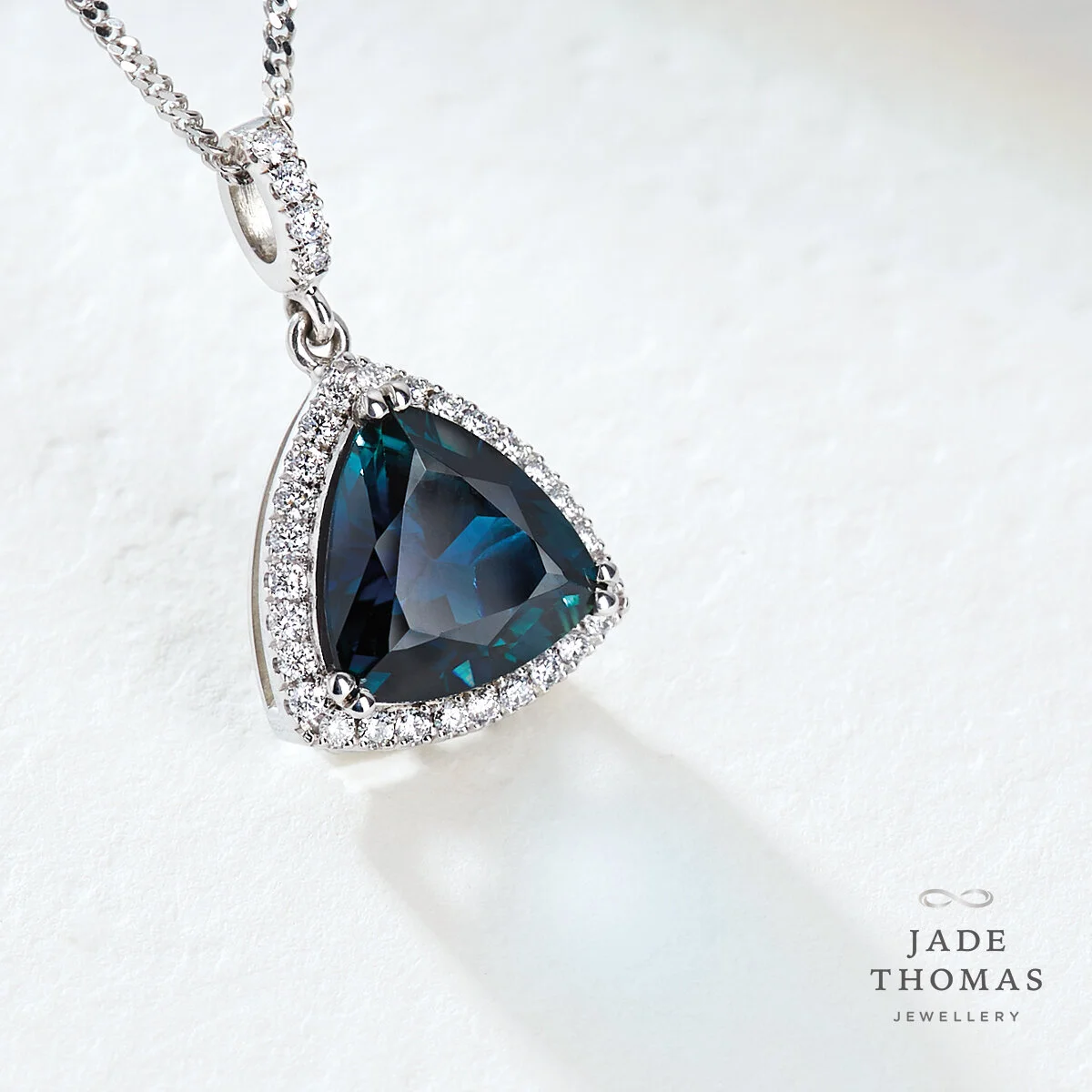 Green Tourmaline Rose Gold Necklace — Jade Thomas Jewellery
