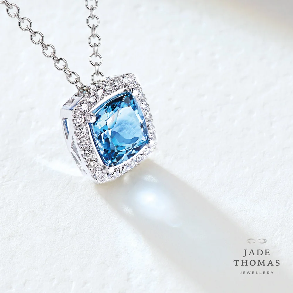 Opal and Paraiba Tourmaline necklace — Jade Thomas Jewellery