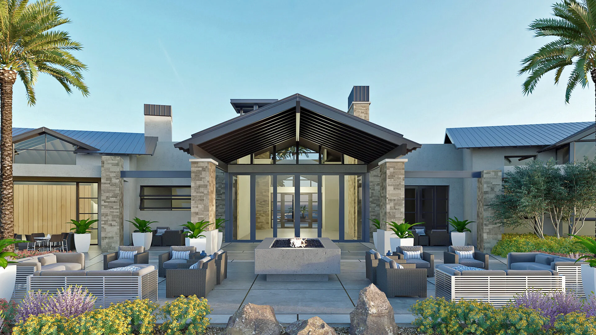 clubhouse exteriors / pool decks — Szabo Studios