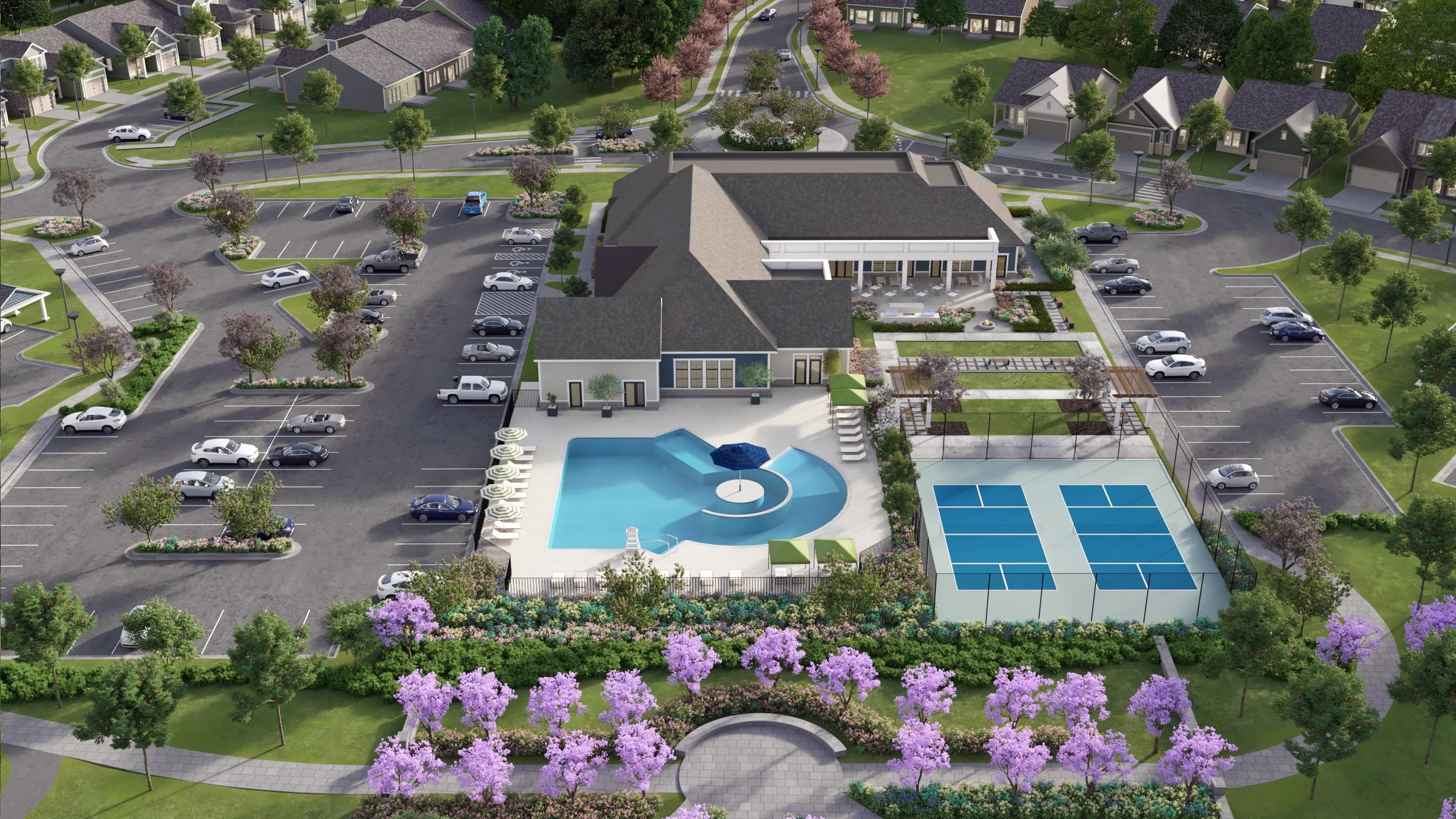 clubhouse exteriors / pool decks — Szabo Studios