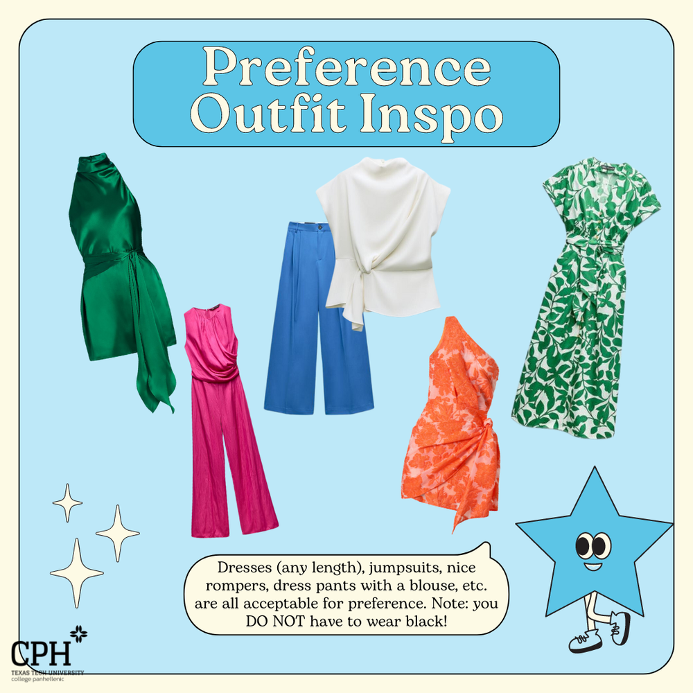 Outfit Guide & Packing List — Texas Tech Panhellenic