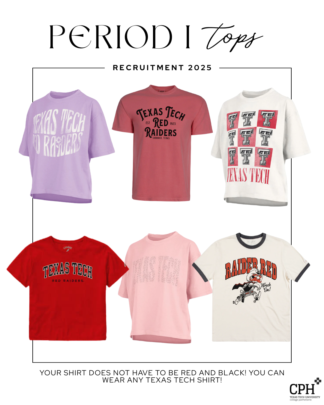 Outfit Guide & Packing List — Texas Tech Panhellenic