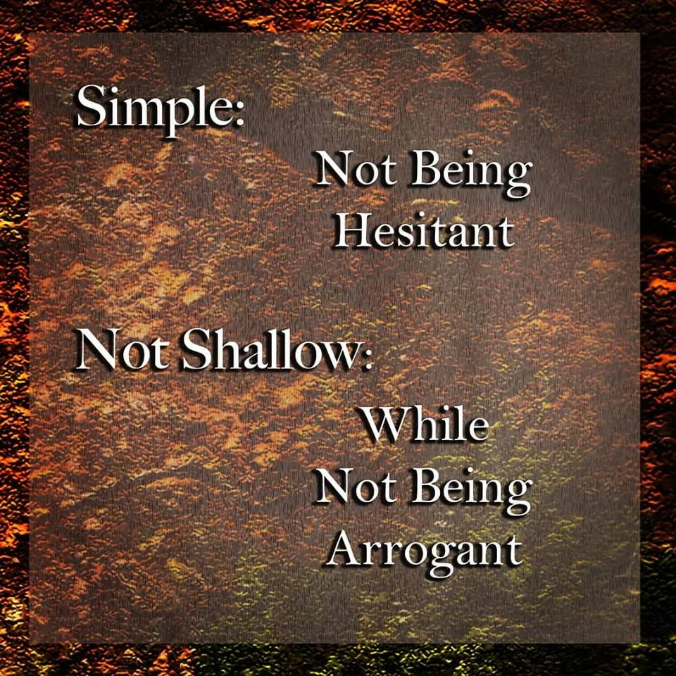 037 SNS Meme: Not Being Hesitant — Simple Not Shallow