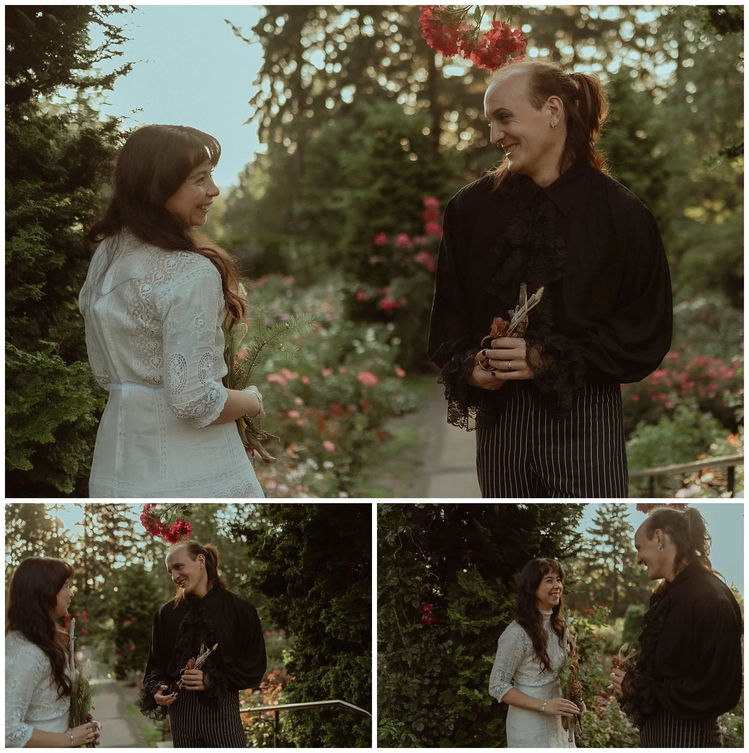 Haunting, Gothic Elopement at Portland's Rose Garden and Oregon's Moody ...