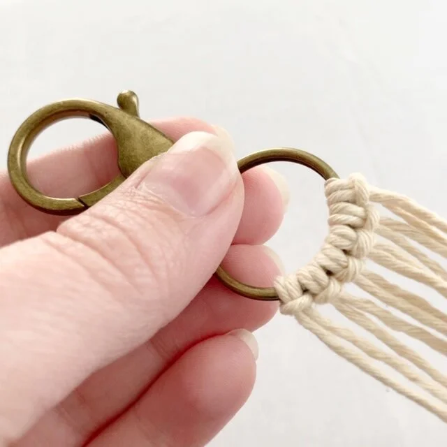 DIY Macrame Keychain — Mrs. Scrib
