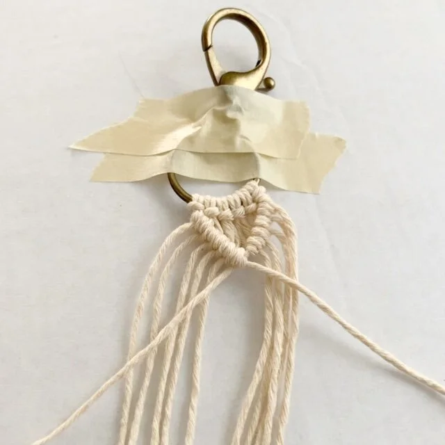 DIY Macrame Keychain — Mrs. Scrib