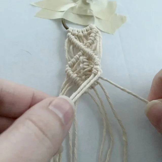 DIY Macrame Keychain — Mrs. Scrib