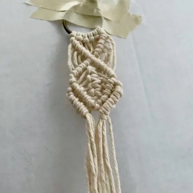 DIY Macrame Keychain — Mrs. Scrib