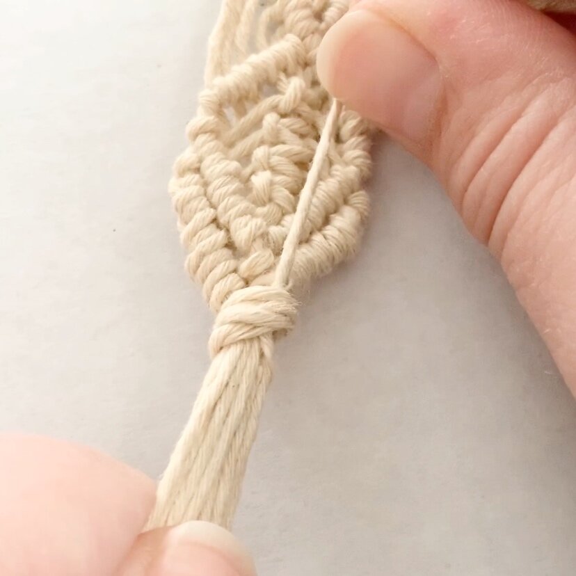 DIY Macrame Keychain — Mrs. Scrib