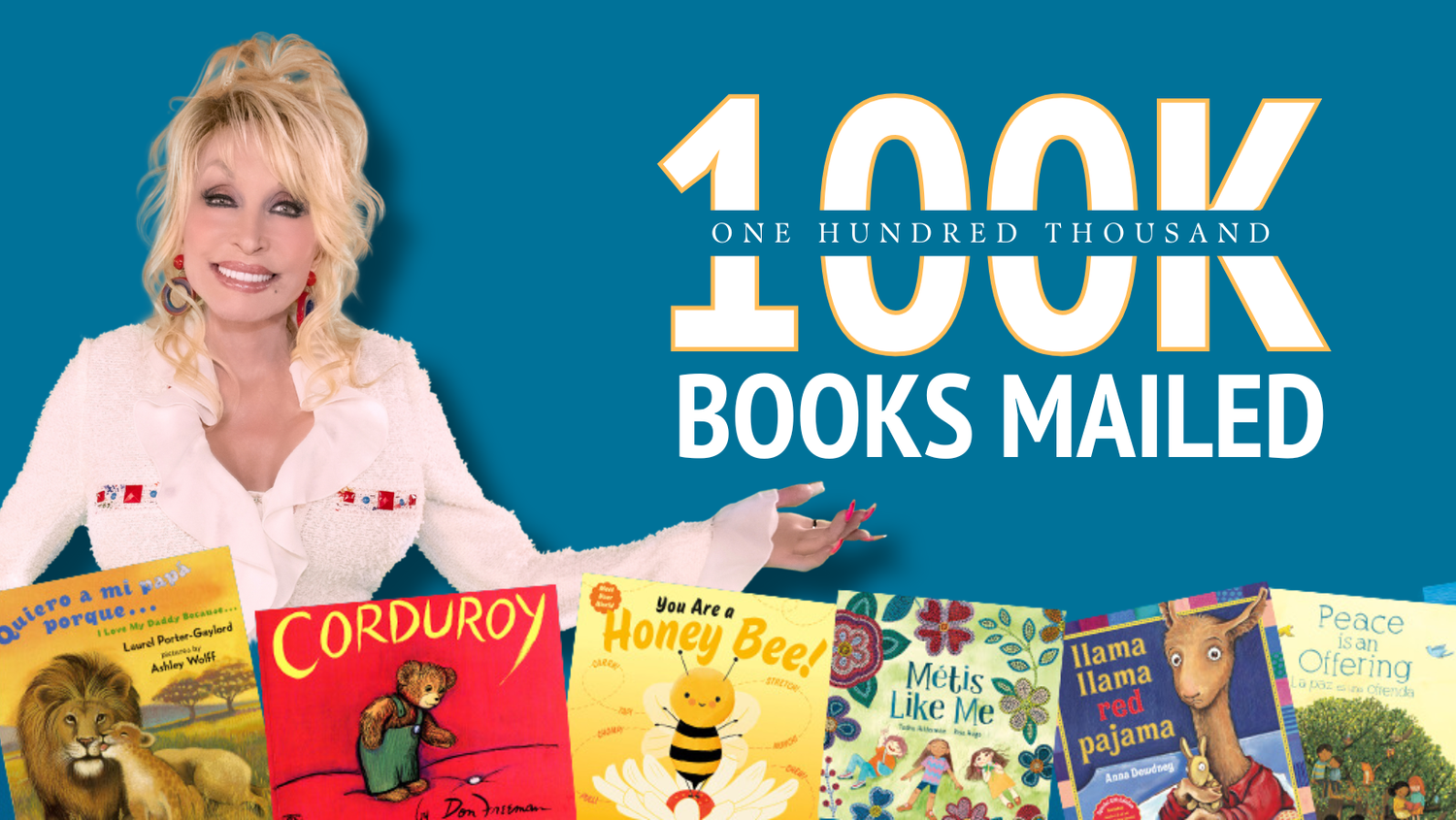 The DeGood Foundation Mails 100,000th Book from Dolly Parton’s Imagination Library in Hampton ...