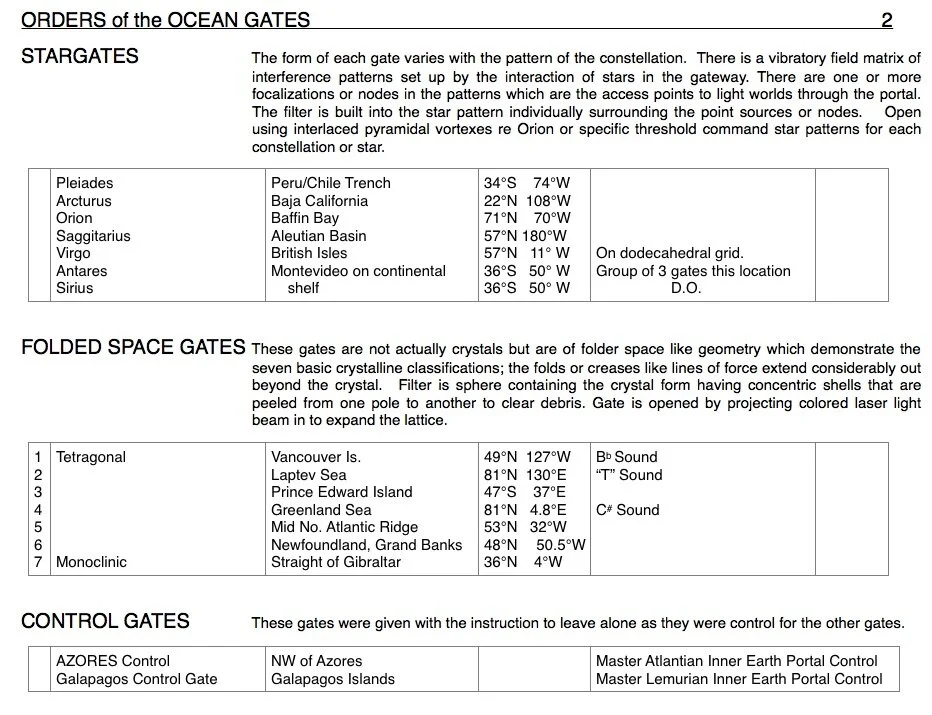 The HEALING, RE-ALIGNMENT & RE-ACTIVATION of OCEAN GATES — LEMURIA LIGHT⋆