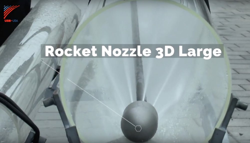 Rocket Nozzle 3D Large — USB-USA - Expert Grade Sewer Equipment