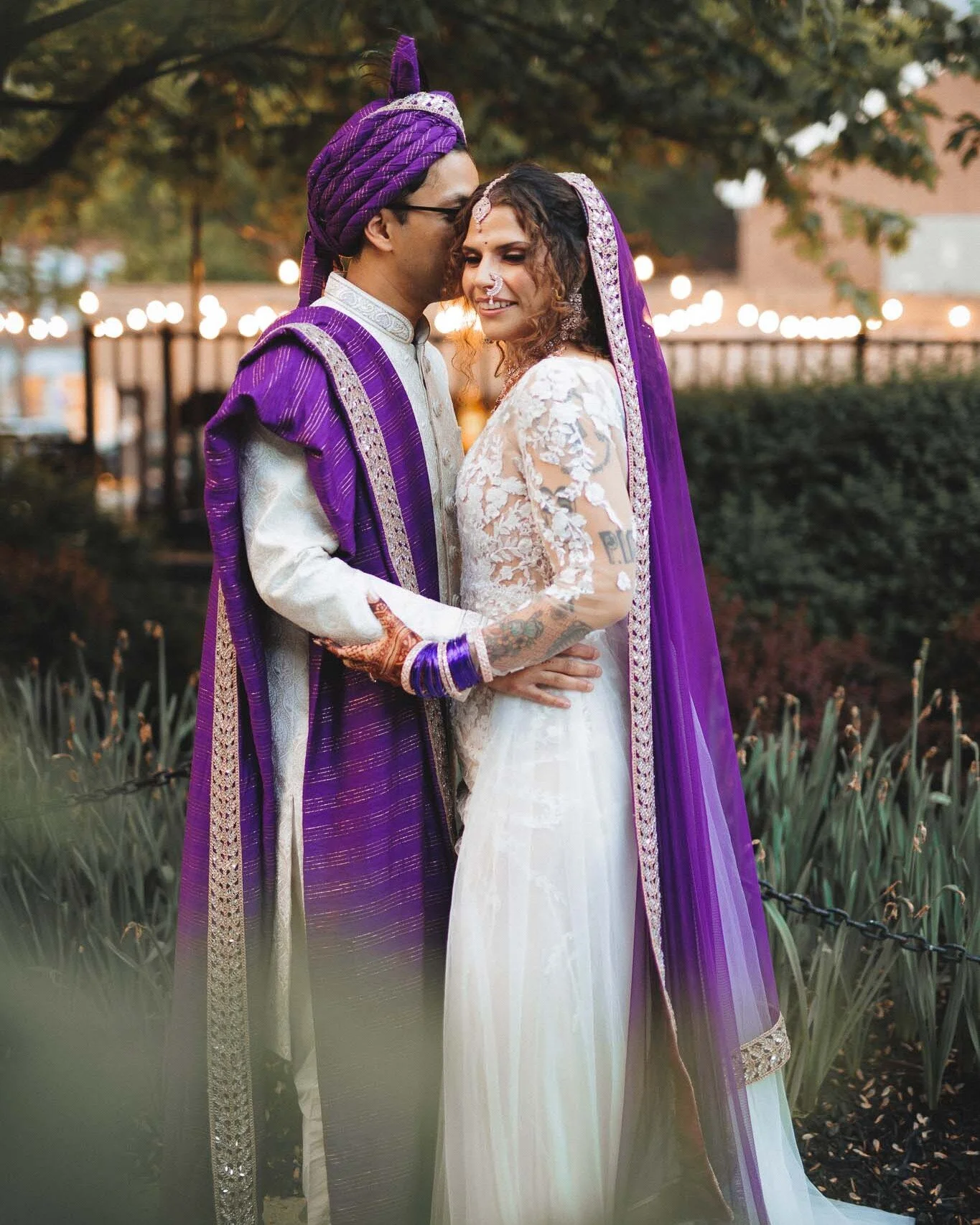 Purple Indian Wedding Dress