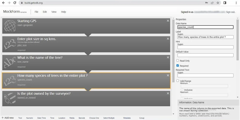 Using Open Data Kit (ODK) in the field — Technology for Wildlife Foundation