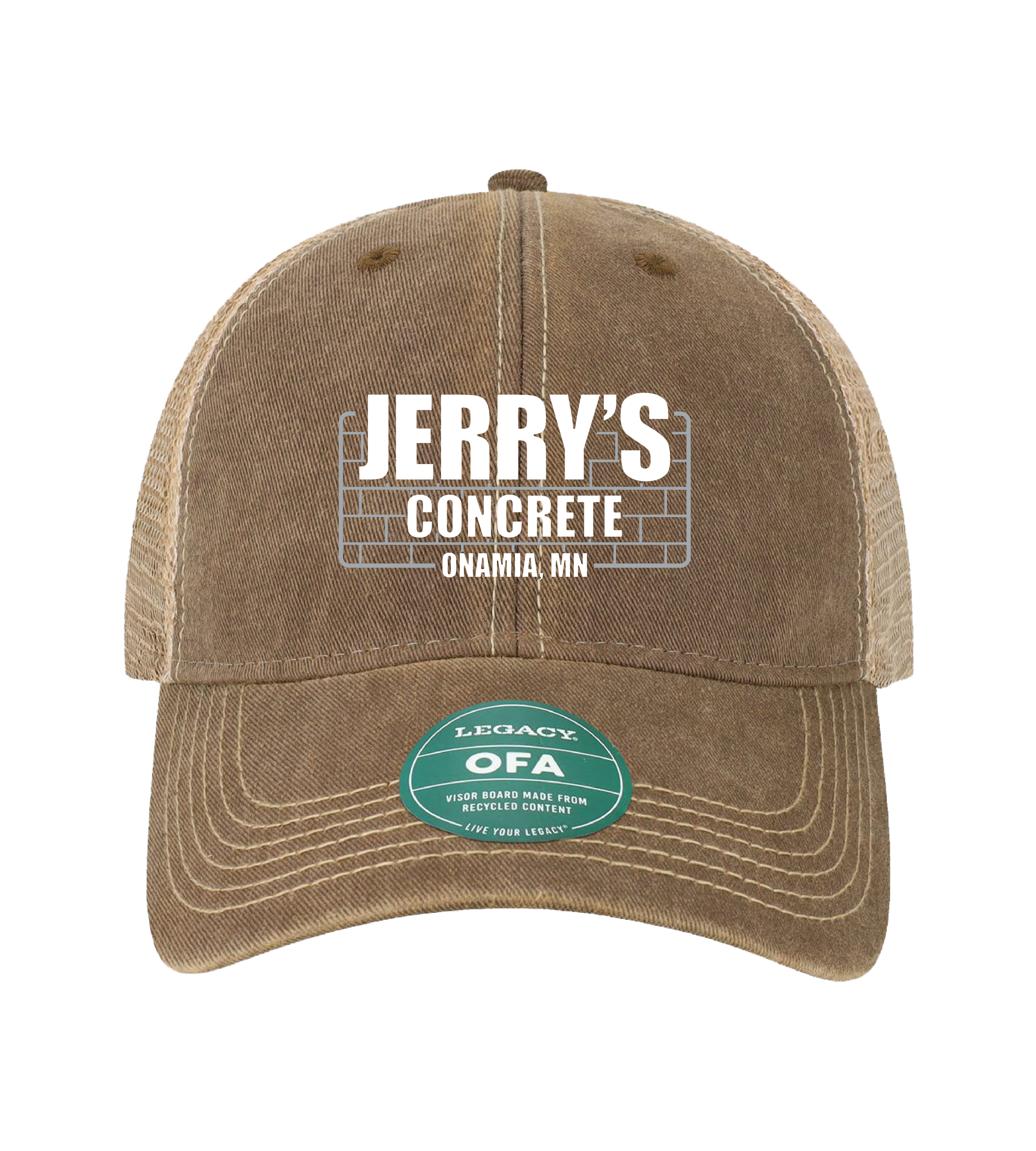 Jerry's Concrete - 2C Brick Emb // Old Favorite Trucker Cap — RIO ...
