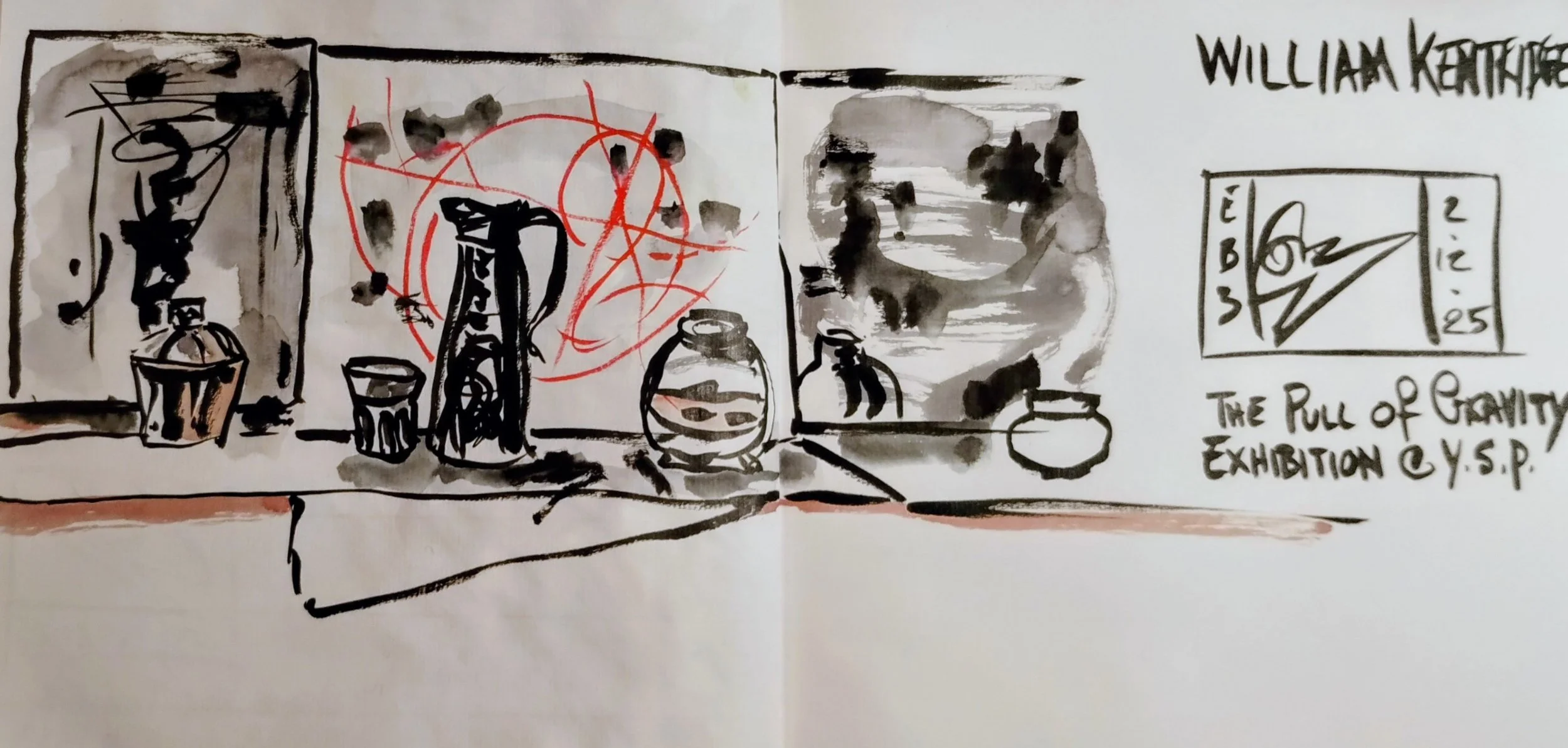 William Kentridge - The Pull of Gravity Exhibition at Yorkshire ...