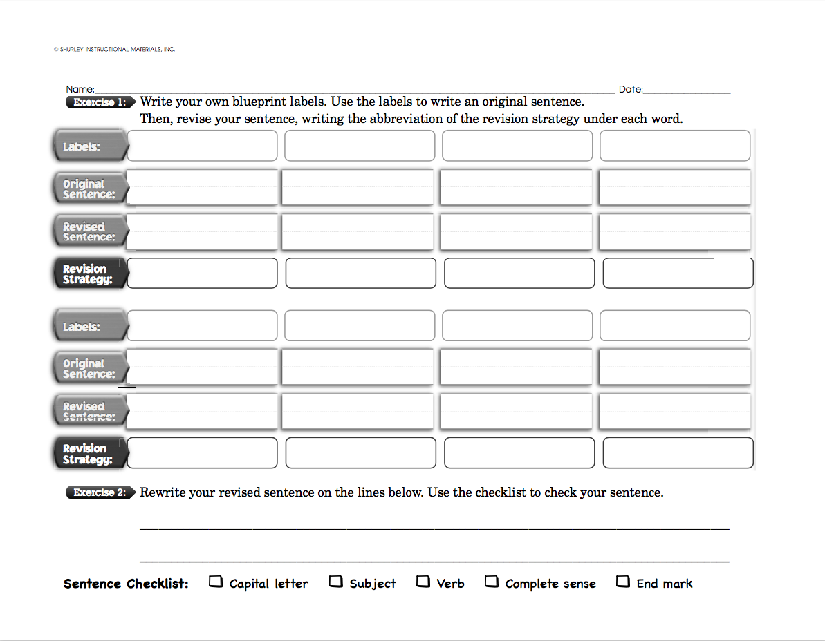 Help reluctant writers with reverse engineering! — Shurley English Blog