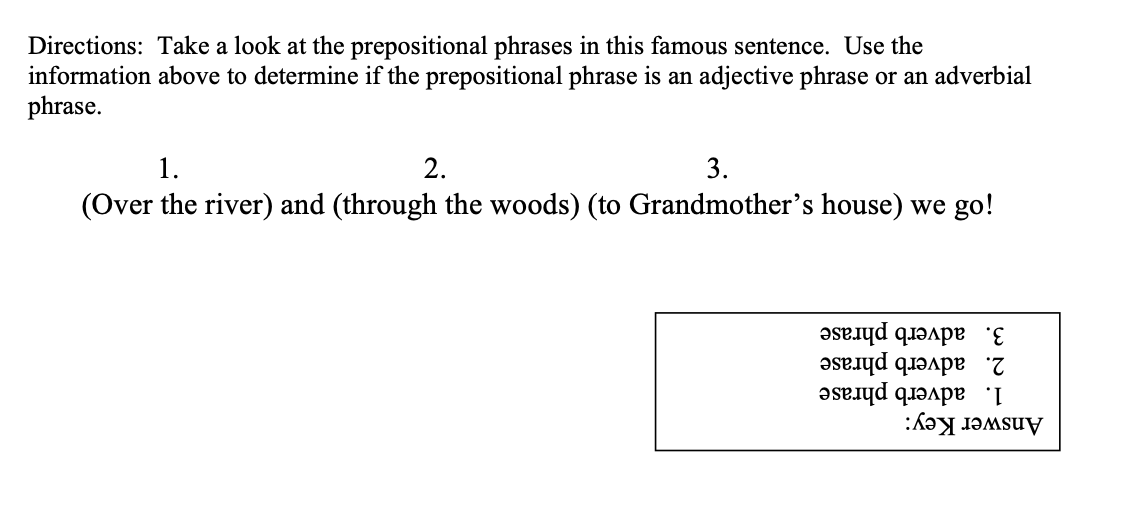 What is a prepositional phrase? — Shurley English Blog