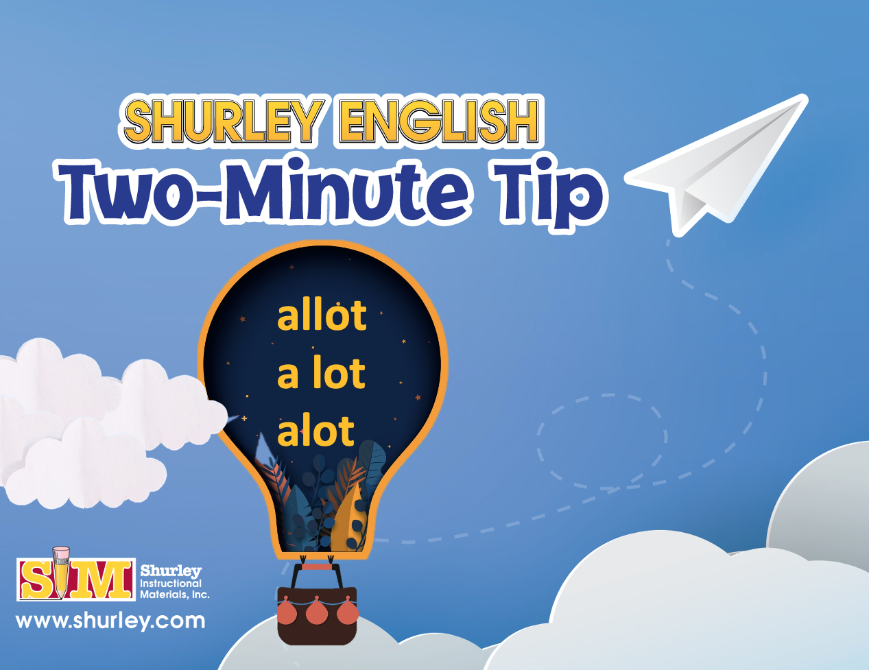 Correct Word Usage: ALLOT vs A LOT vs ALOT — Shurley English Blog