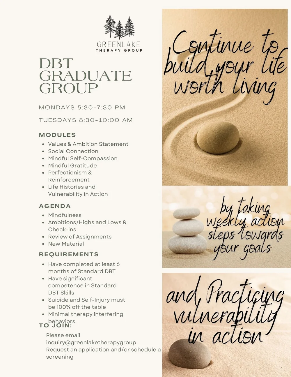 DBT Graduate Group — EVIDENCE BASED PSYCHOTHERAPY
