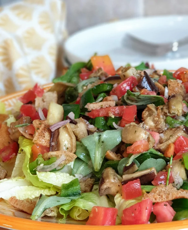 Grandma’s aubergine fattoush — Maha'sKitchenSecrets