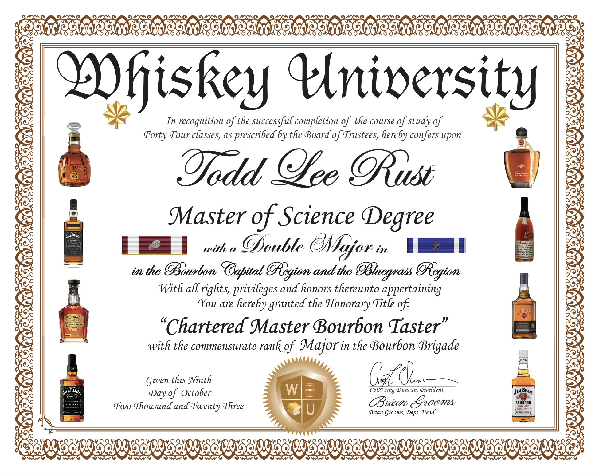 Durham Metropolitan Area — Whiskey University