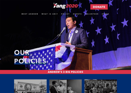 Yang 2020 Policies Page Redesign — Tom Hahn