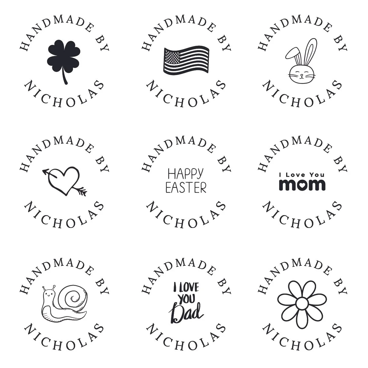 Created By Stamps — Handmade By Personalized Stamps for Card Makers ...