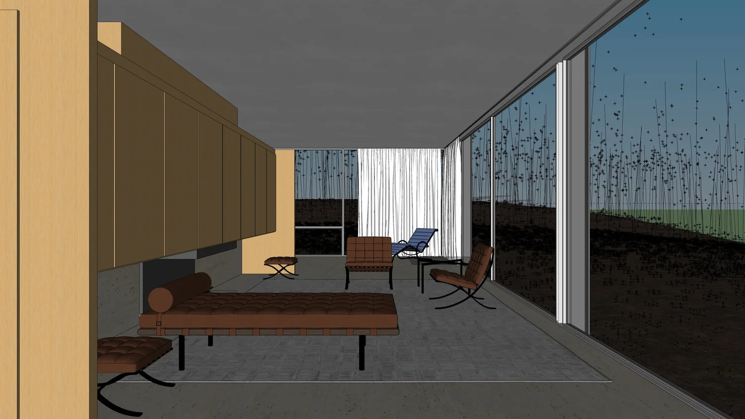Farnsworth House Bedroom