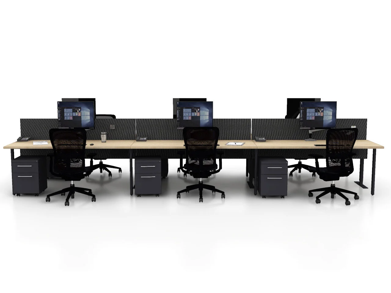 RENDERING AN ALL BLACK TASK CHAIR — VE