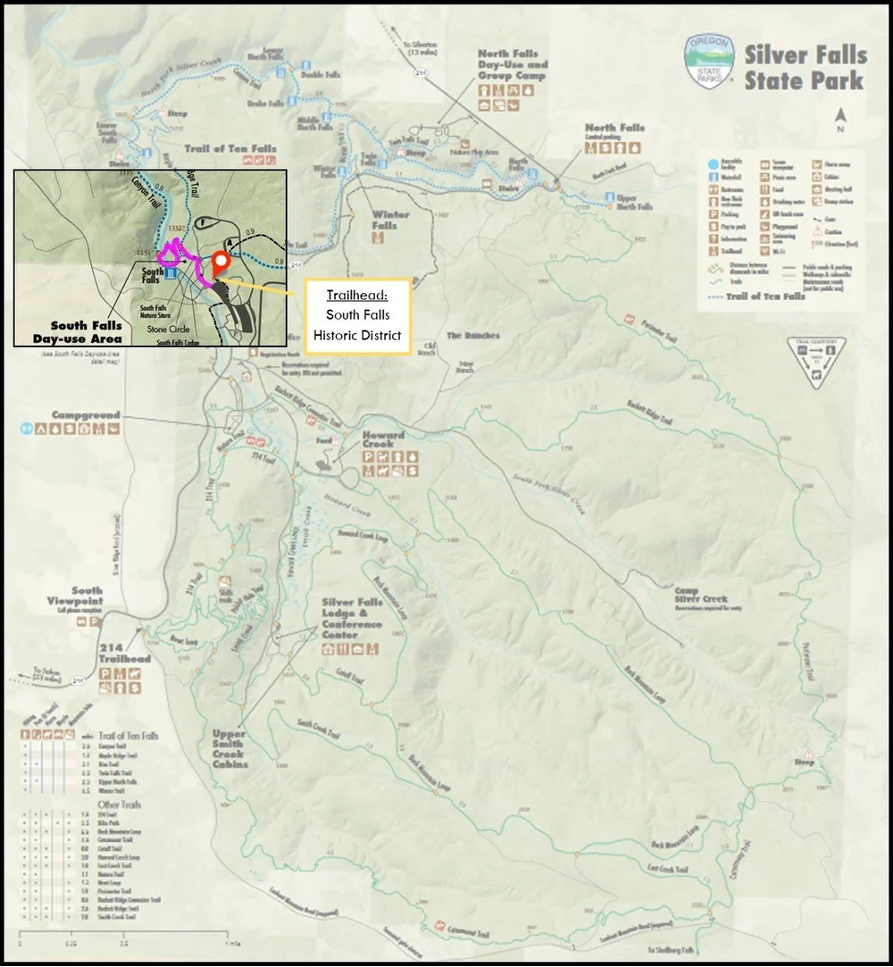 1 hour waterfall hikes — Friends of Silver Falls