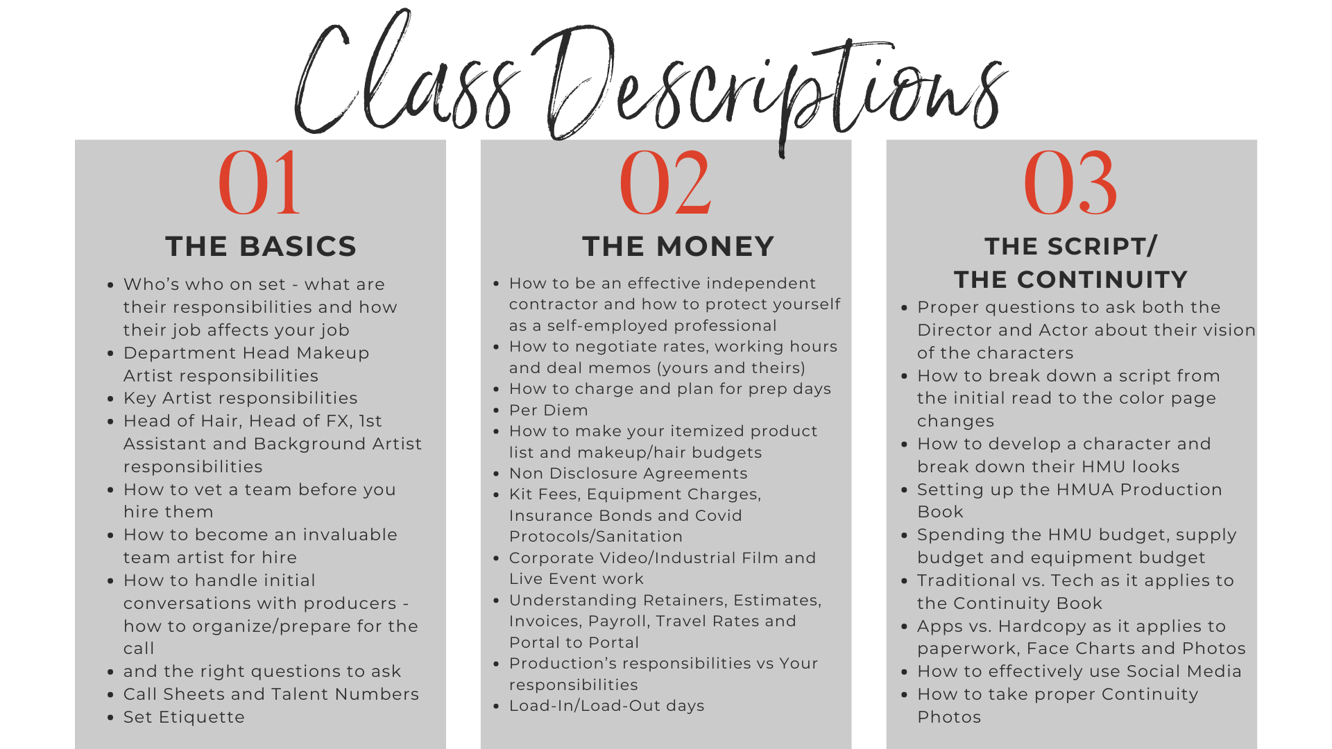 Makeup Continuity Sheet | Saubhaya Makeup