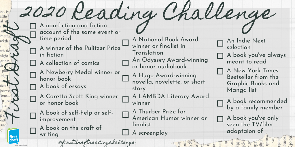 2020 First Draft Reading Challenge — First Draft With Sarah Enni