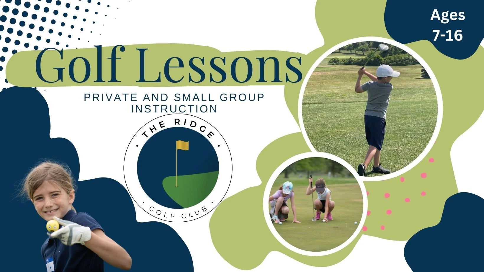 Small group instruction — LPGA*USGA Girls Golf of Erie