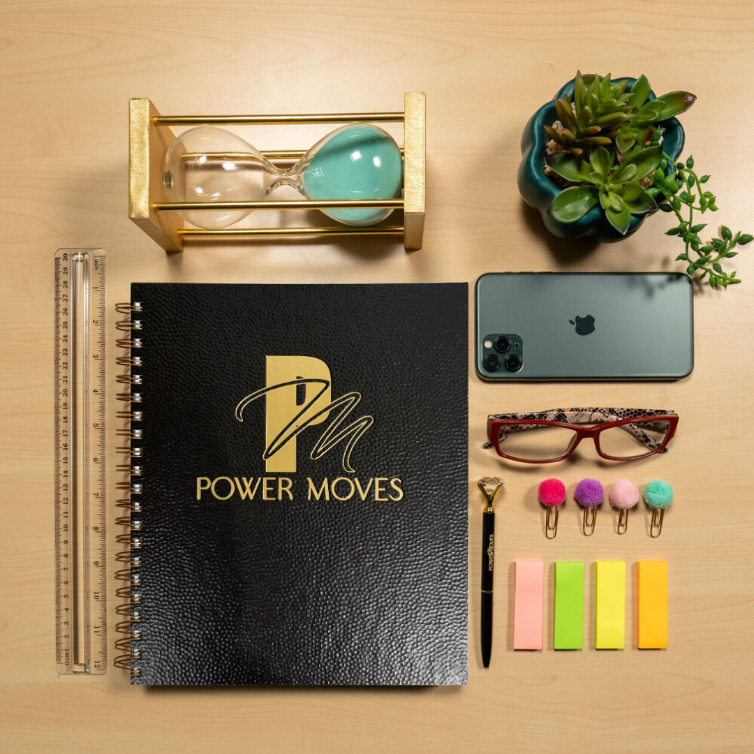 Power Moves Planner (Pearl) — She Said. She Led. She Is.
