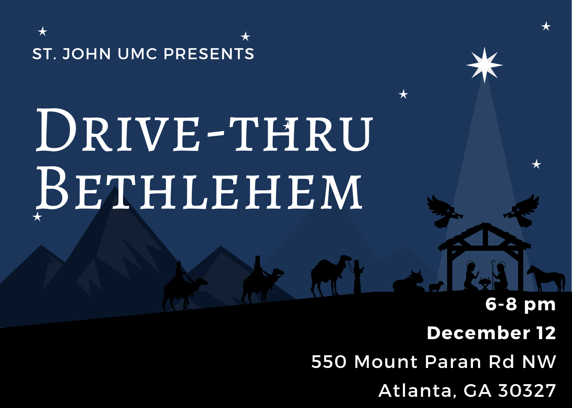 Live Nativity Drive-thru Bethlehem Event — St. John Church