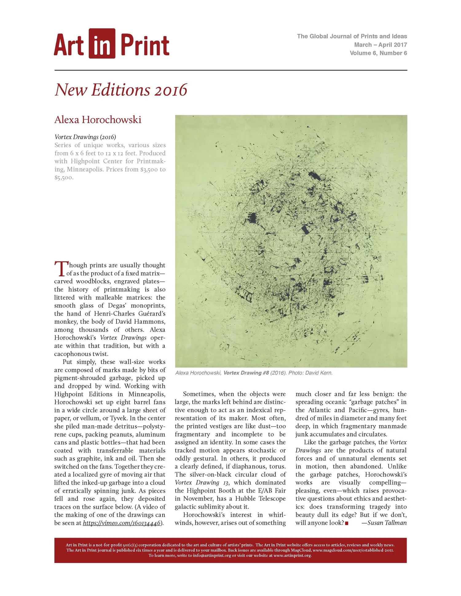 Alexa Horochowski, Art in Print — Highpoint Center for Printmaking