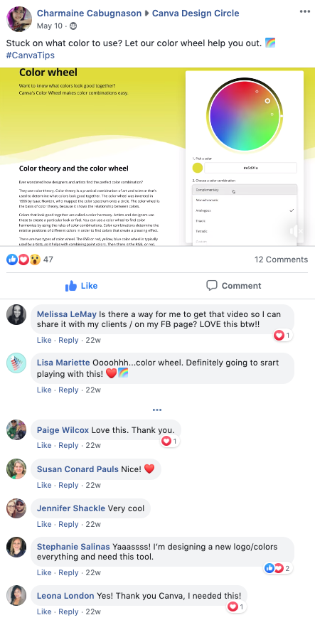 Canva color wheel - dromike