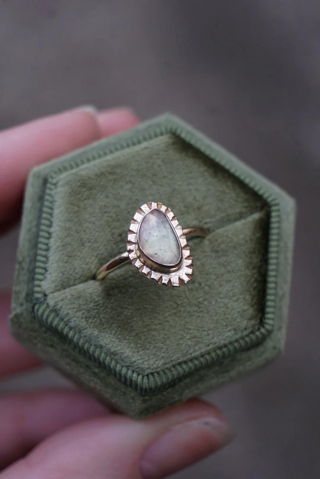 Green Kyanite Ridge Rings — Briana Harrison Metals