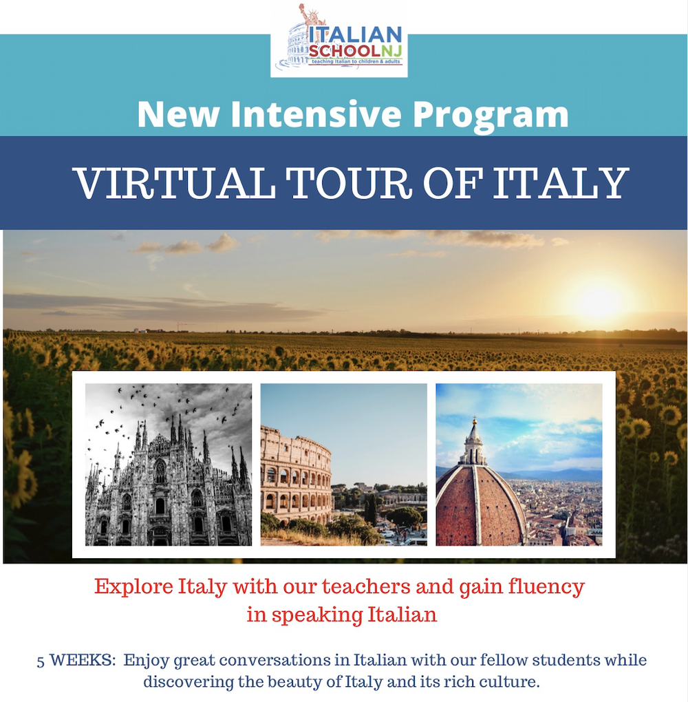 NEW MINI-COURSE: "VIRTUAL TOUR OF ITALY" — Italian School NJ