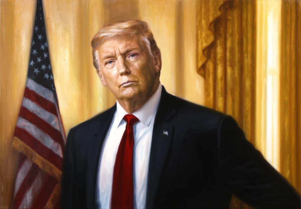 President Trump Oil Portrait