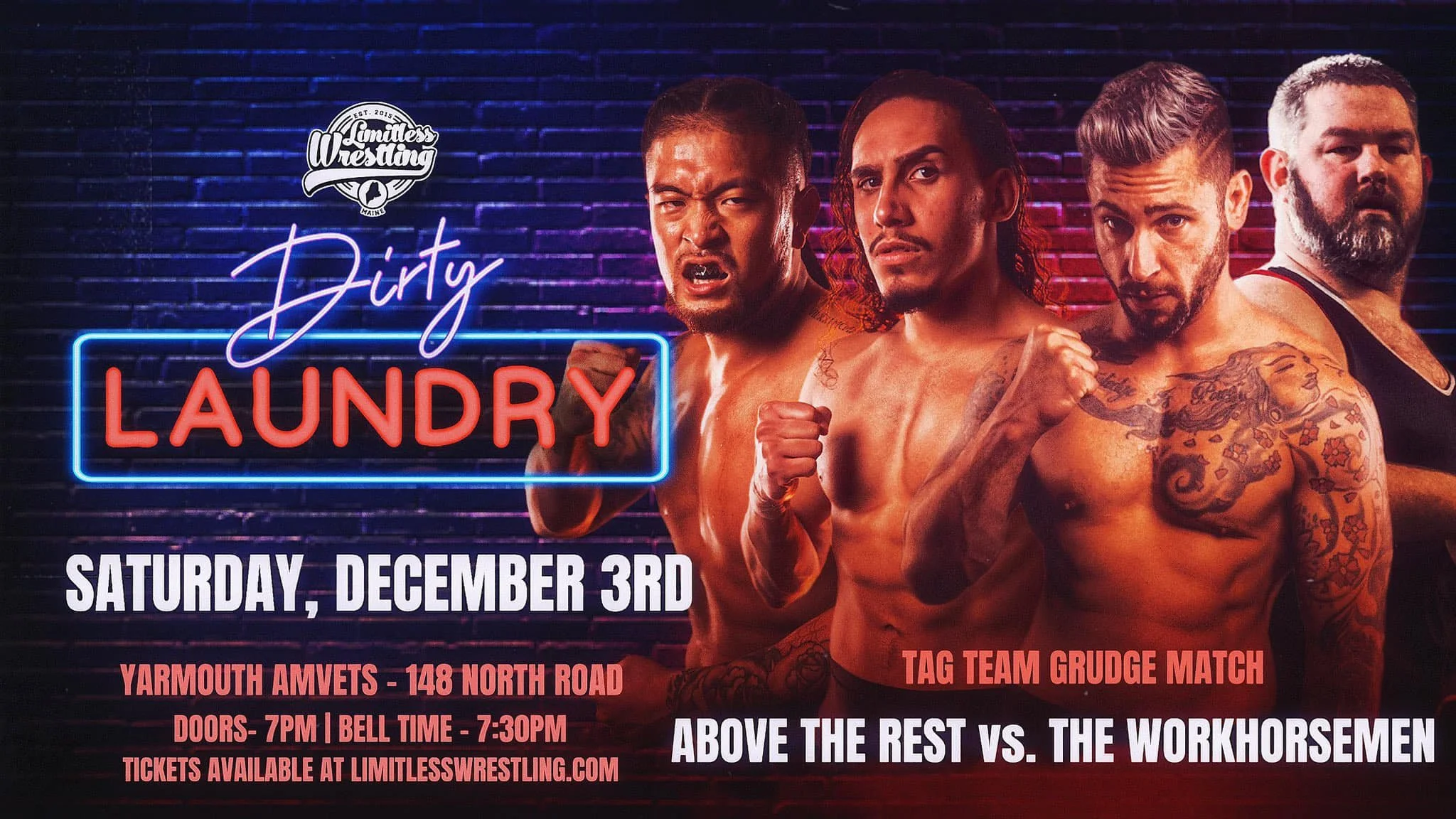WorkHorsemen Vs Above The Rest Confirmed For Dirty Laundry Limitless workhorsemen-vs-above-the-rest-confirmed-for-dirty-laundry-limitless