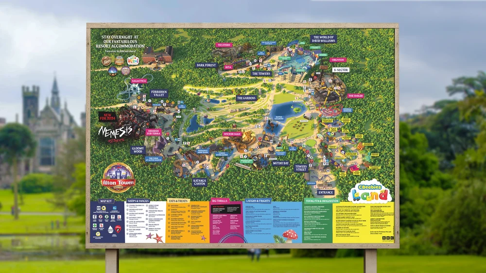 Maps and Wayfinding — LMC Design | Attractions