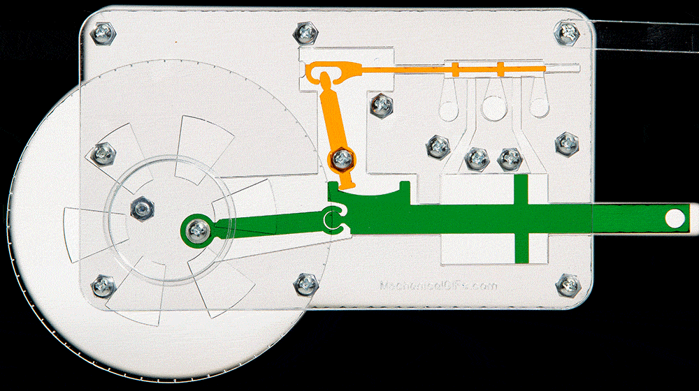 One-Crank Steam Engine — Mechanical Gifs