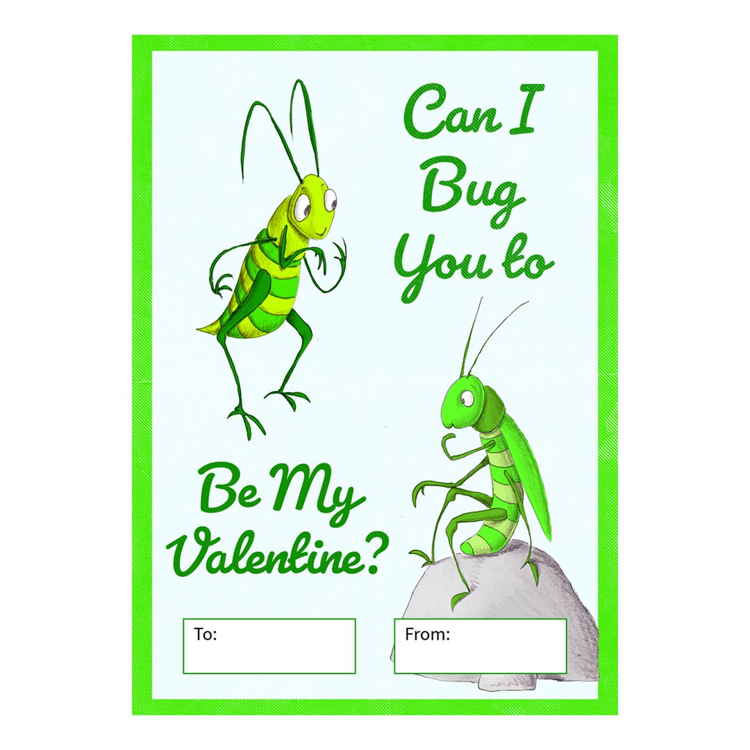 Free Valentines Cards to Print – Bug Themed Printable Valentine’s Day ...