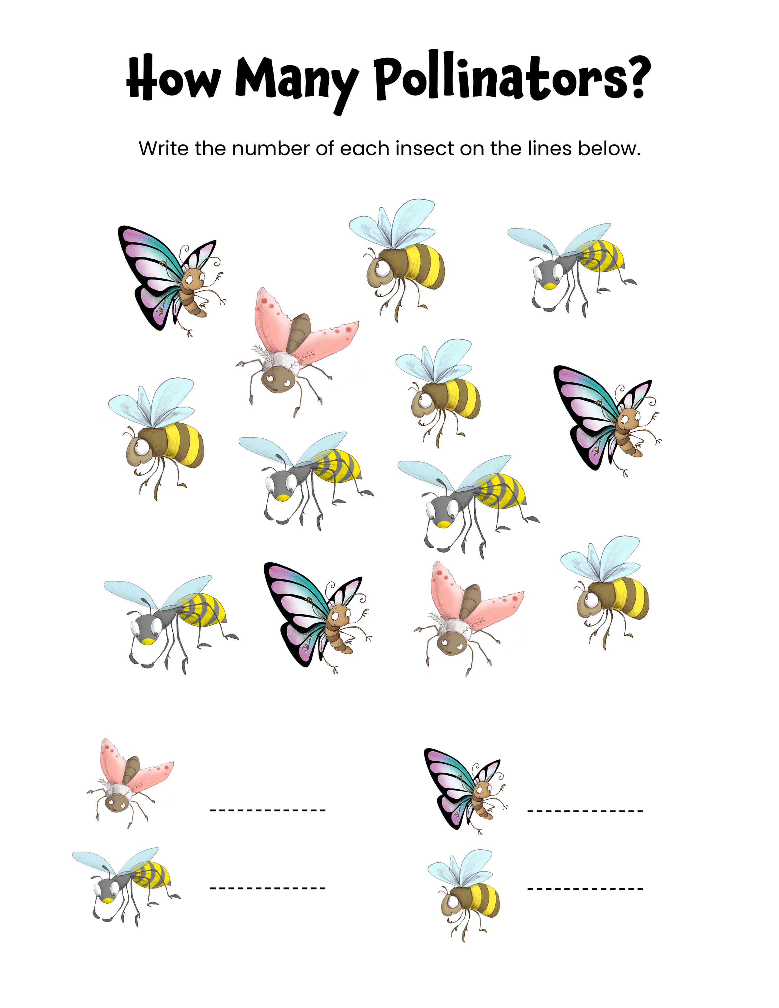 Pollinators & Pests Garden Activity Pack for Kids — Shelf Space Books