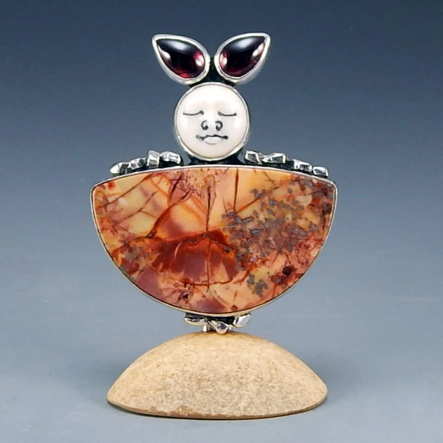 Wearable Sculpture — Silver Stone Handcrafted