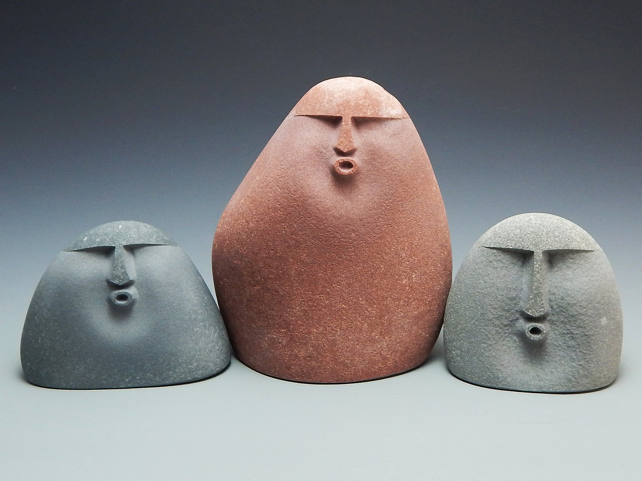 Faces Sandblasted Into Stone — Silver Stone Handcrafted