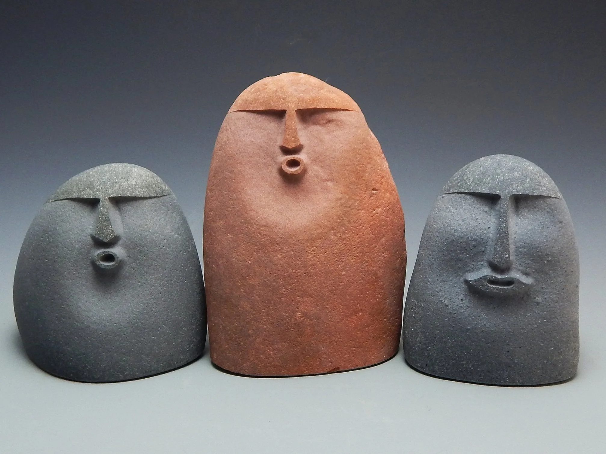 Faces Sandblasted Into Stone — Silver Stone Handcrafted